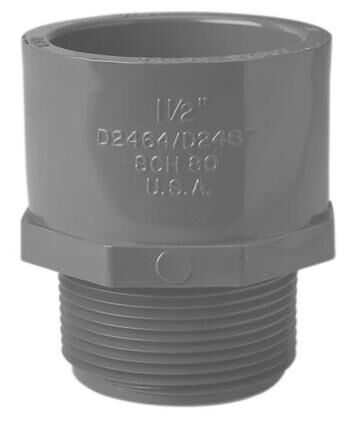 1 SXM SCHEDULE 80 PVC MALE ADAPTER 836-010 at Penstan Supply State College
