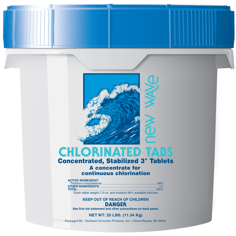 NEWWAVE C002363-PL25 25LB 3 NEWWAVE CHLOR TABS at GORMAN - STUART