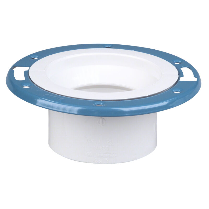 4X3 HUB PVC DWV ADJUSTABLE CLOSET FLANGE WITH METAL RING at CRAWFORD ...