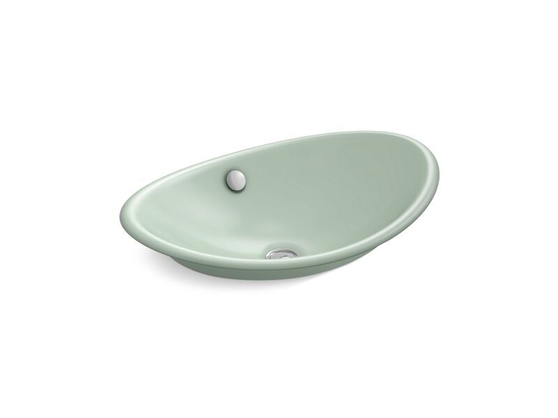 Kohler 5403-PAG-42 Iron Plains Aspen Green 20 3/4 x 14 1/4in Oval ...