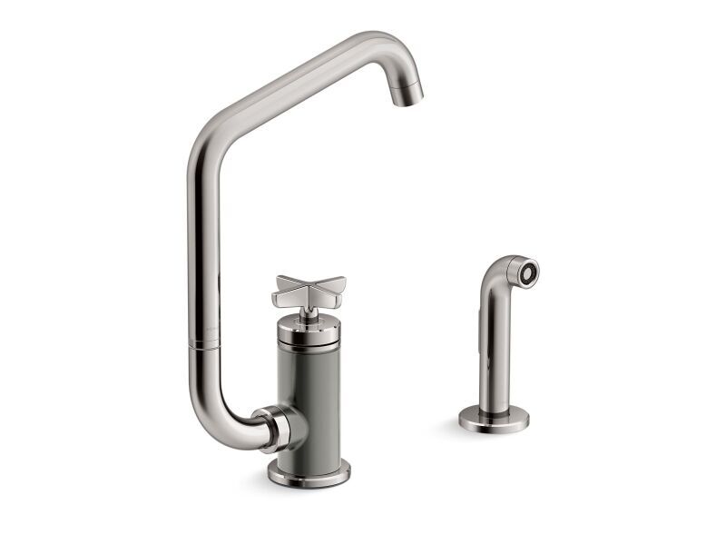 Kohler 28667-3-TT Billet Vibrant Titanium 1.5 GPM 1 Hole Deck Mount ...