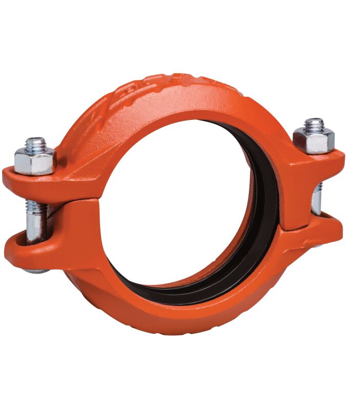 VICTAULIC 007-T L060007PT0 PAINTED 6 GRV ZERO-FLEX DUCTILE IRON RIGID ...