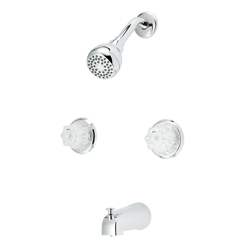 MAINLINE CE422175-CP POLISHED CHROME CENTURION 1.75 GPM 4 HOLE WALL ...