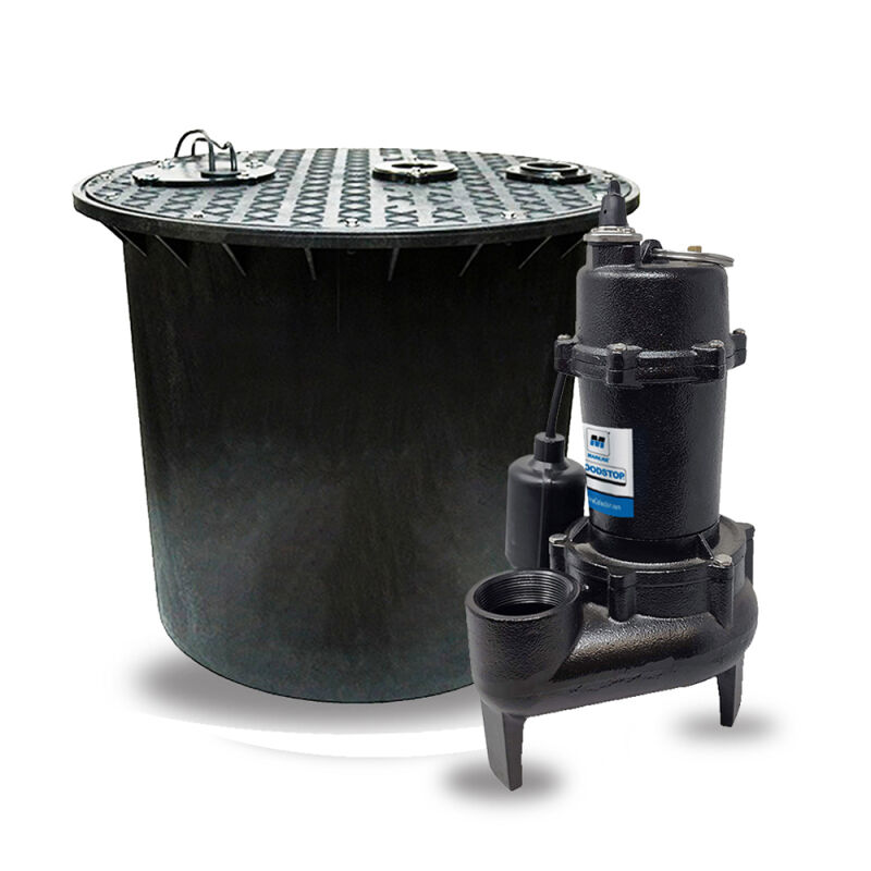 MAINLINE MLFS22500 SEWAGE PUMP KIT PREPACKAGED WITH 1/2HP 115V 1PH ...
