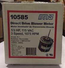 MARS 10585 FURNACE BLOWER MTR 1/3 HP 115V at Hughes Supply - Hattiesburg